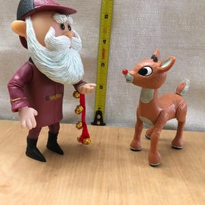 Vintage Rudolph the Red Nosed Reindeer Santa and Rudolph Figures - Etsy