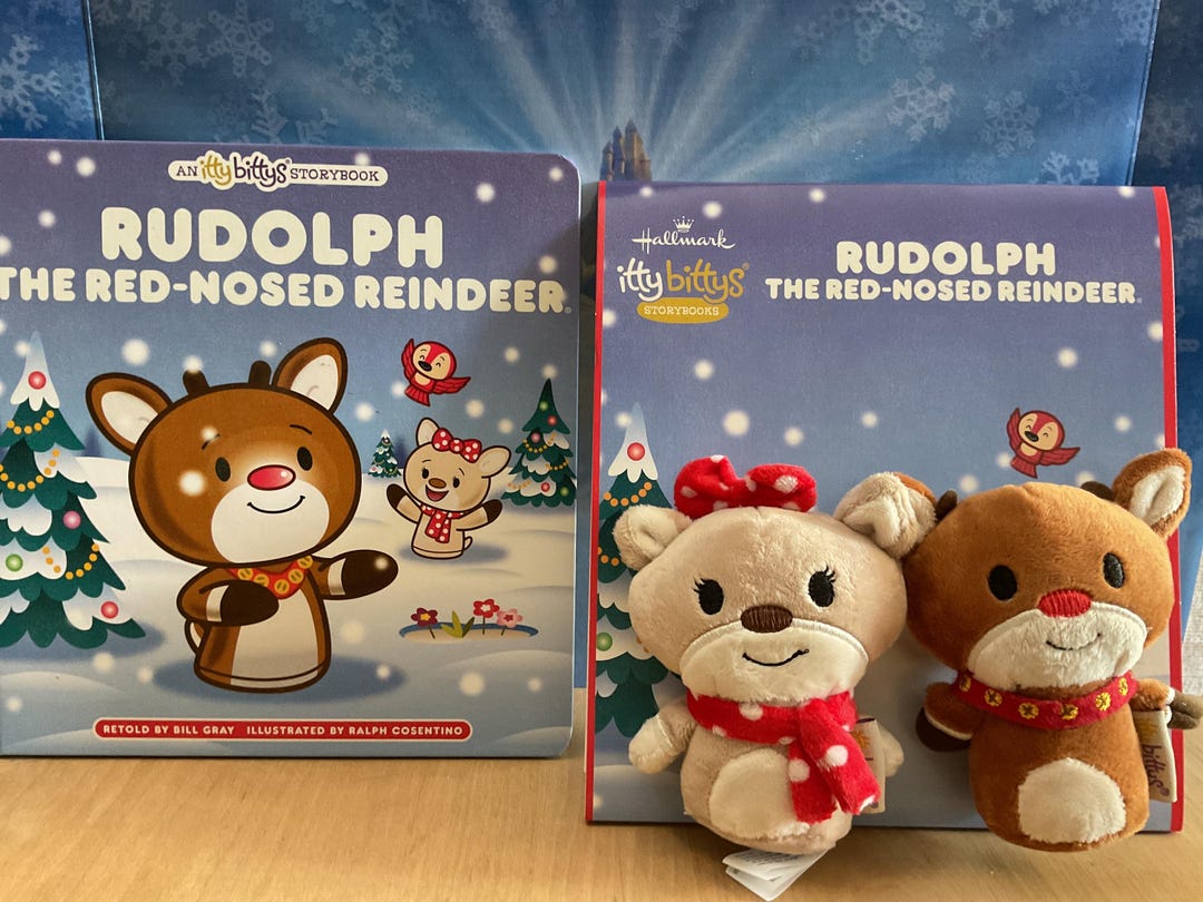 Rudolph the Red-nosed Reindeer Hallmark Itty Bittys Storybook and Plush ...