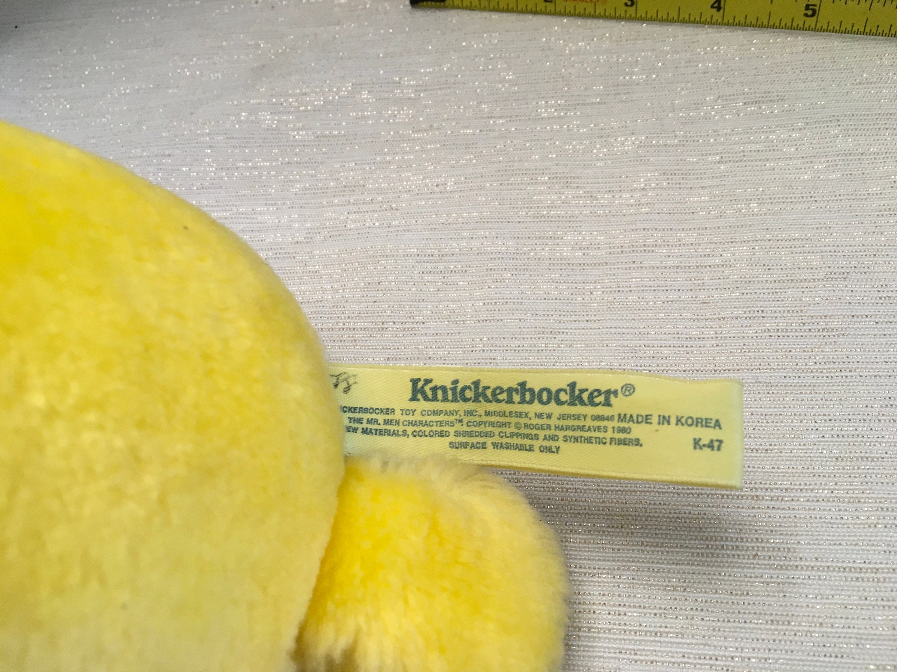 Vintage Mr. Happy Plush Knickerbocker 1980 Mr. Men Roger Hargreaves - Etsy