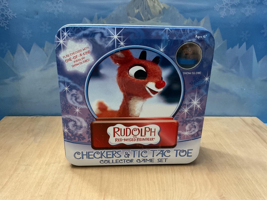 Rudolph the Red-nosed Reindeer Checkers & Tic Tac Toe Collector Game ...