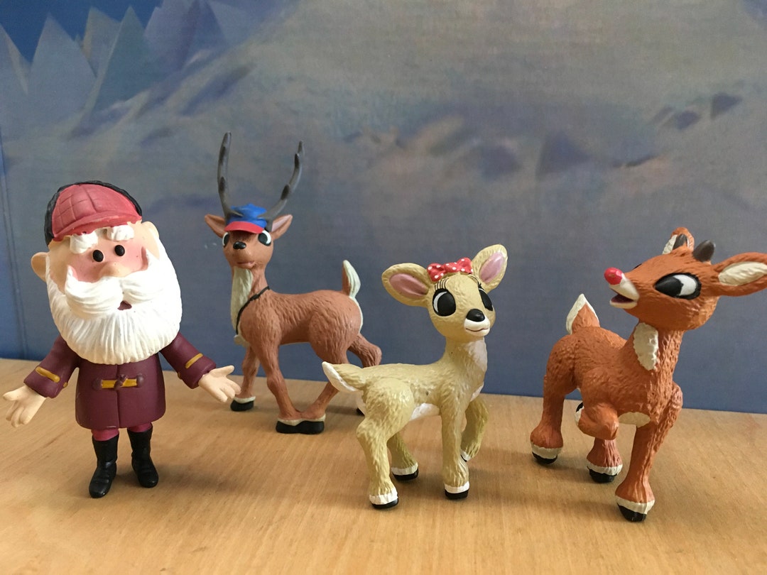 Vintage Rudolph the Red Nosed Reindeer Figures Flight Lessons - Etsy