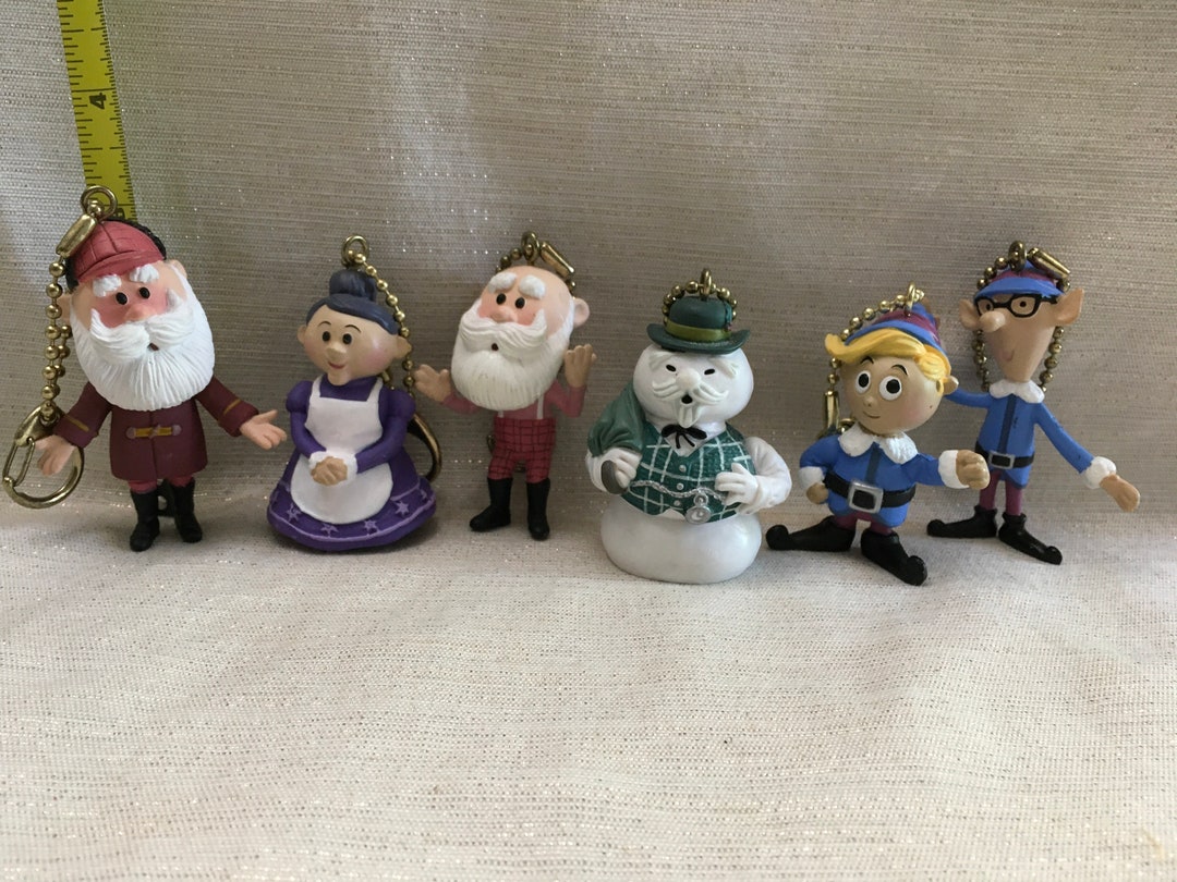 Vintage Rudolph the Red-nosed Reindeer Set of Six Keychains - Etsy