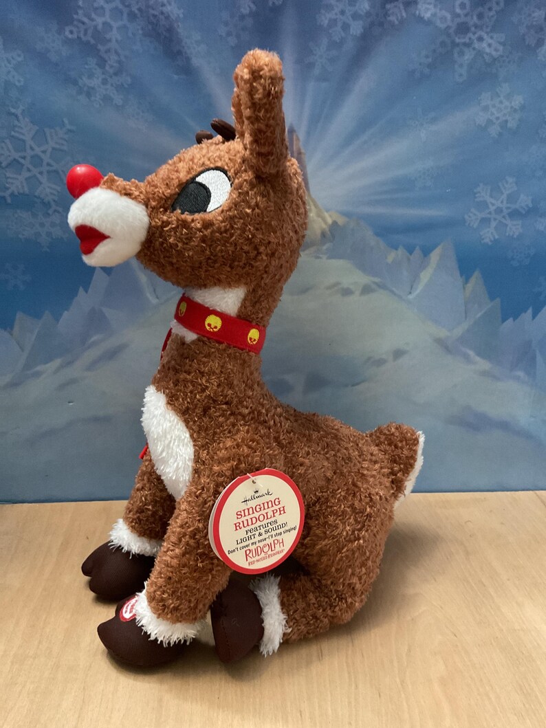 Rankin and Bass Rudolph the Red-nosed Reindeer Hallmark Singing Plush ...