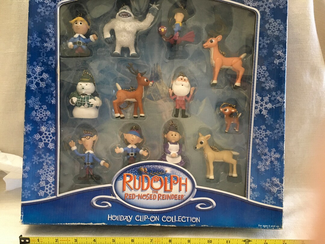 Rudolph the Red-nosed Reindeer Holiday Clip-on Figurine Collection - Etsy