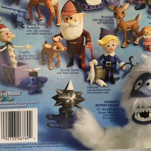 Vintage Rudolph the Red Nosed Reindeer Figures - Etsy