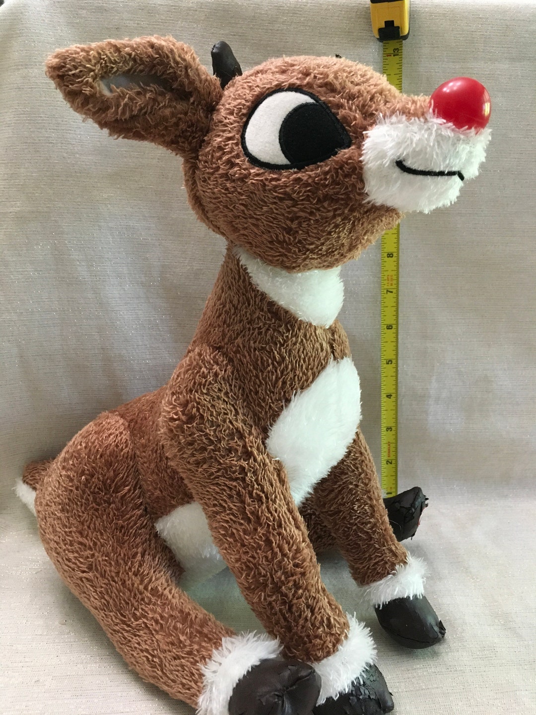 Vintage Large Hallmark Rudolph the Red Nosed Reindeer Stuffed Animal - Etsy