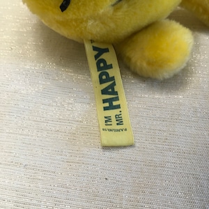 Vintage Mr. Happy Plush Knickerbocker 1980 Mr. Men Roger Hargreaves - Etsy