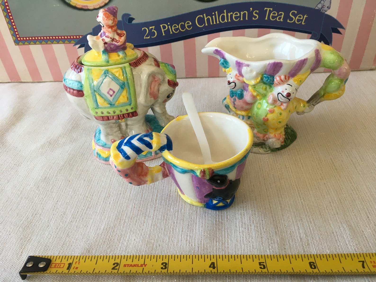 Vintage Circus Tea Set - Etsy