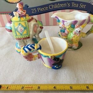 Vintage Circus Tea Set - Etsy
