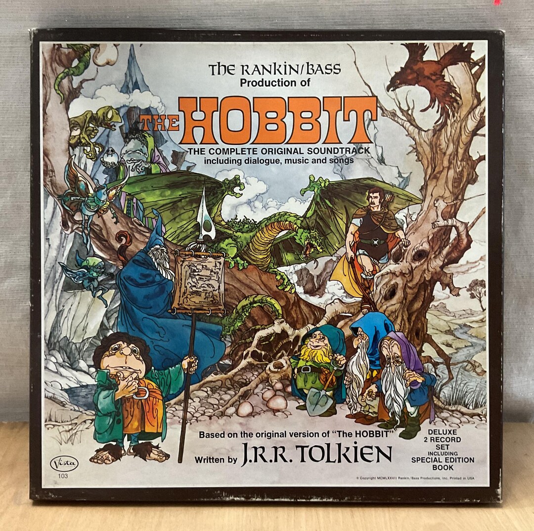 Rankin and Bass the Hobbit Deluxe 2 Record Set and Special Edition Book ...