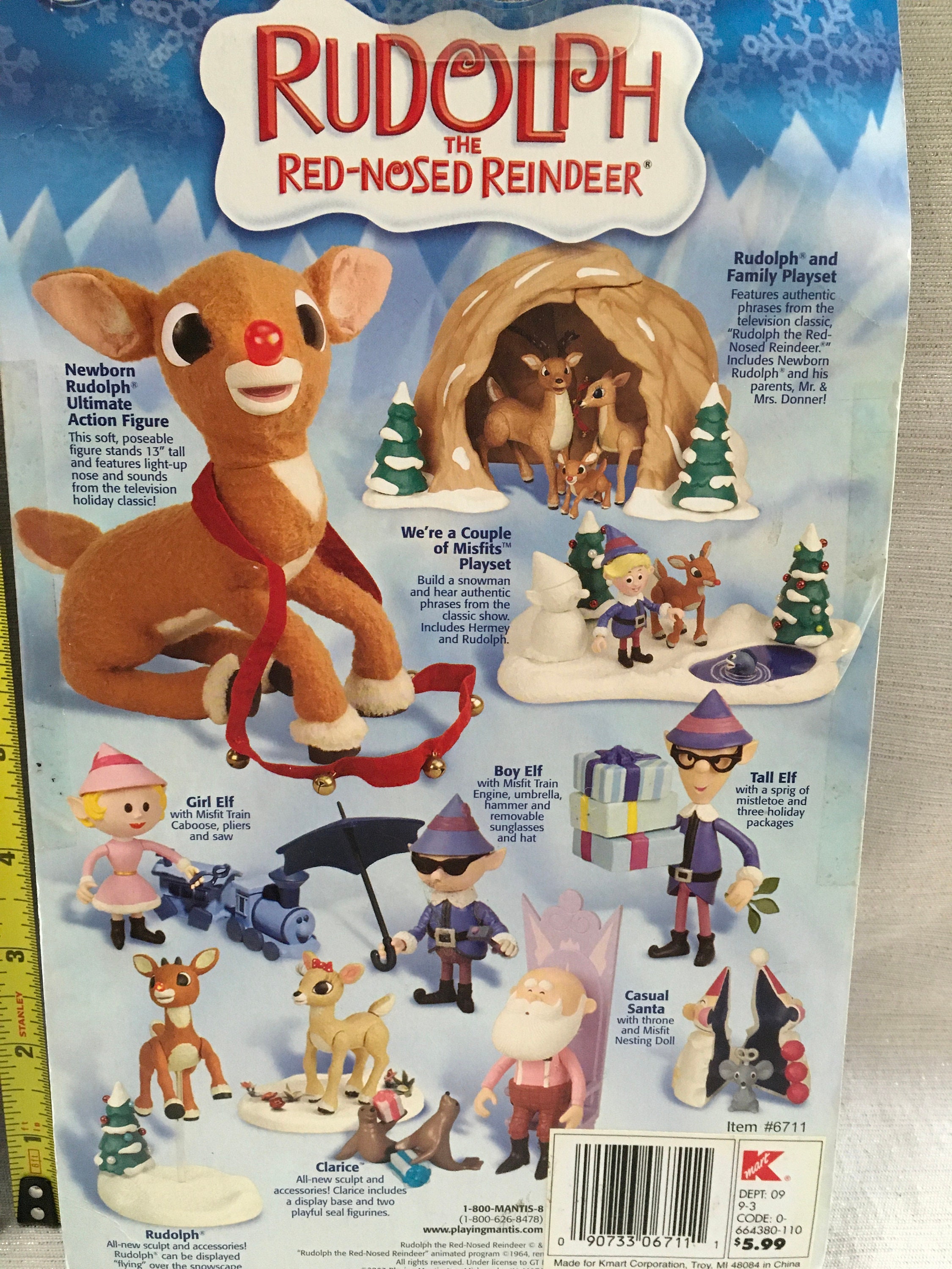 Vintage Rankin and Bass Rudolph the Red-nosed Reindeer Figures - Etsy