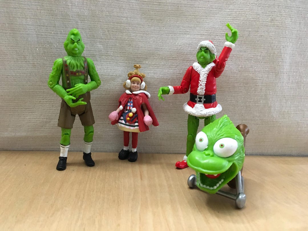 Vintage How the Grinch Stole Christmas Action Figure Set - Etsy