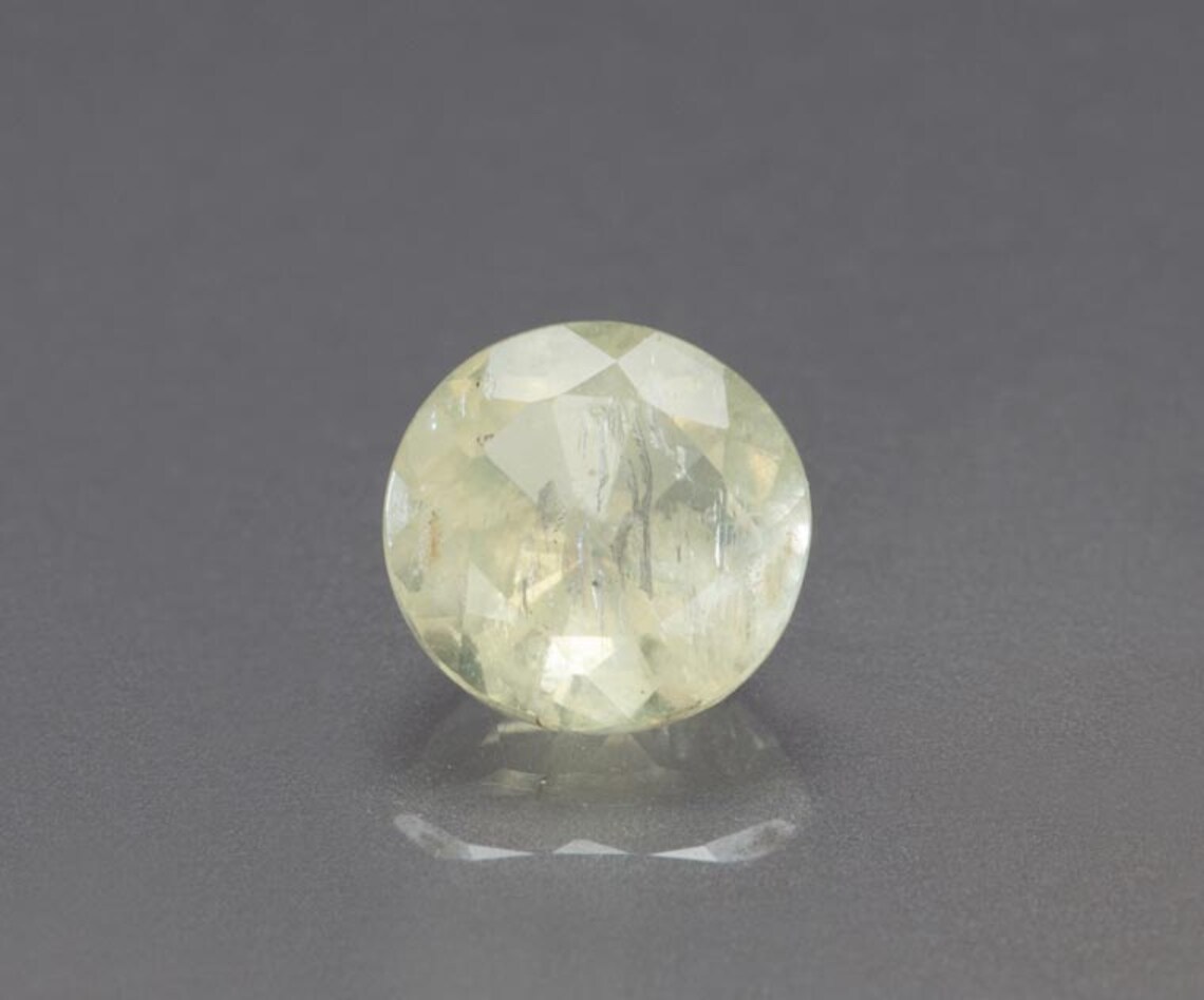 1.60cts 7.8mm Very Rare Leucite Round Faceted Loose Gemstone From Alban ...