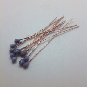 Purple, Vitreous Enamelled Copper Headpins, Australian Seller, Free ...