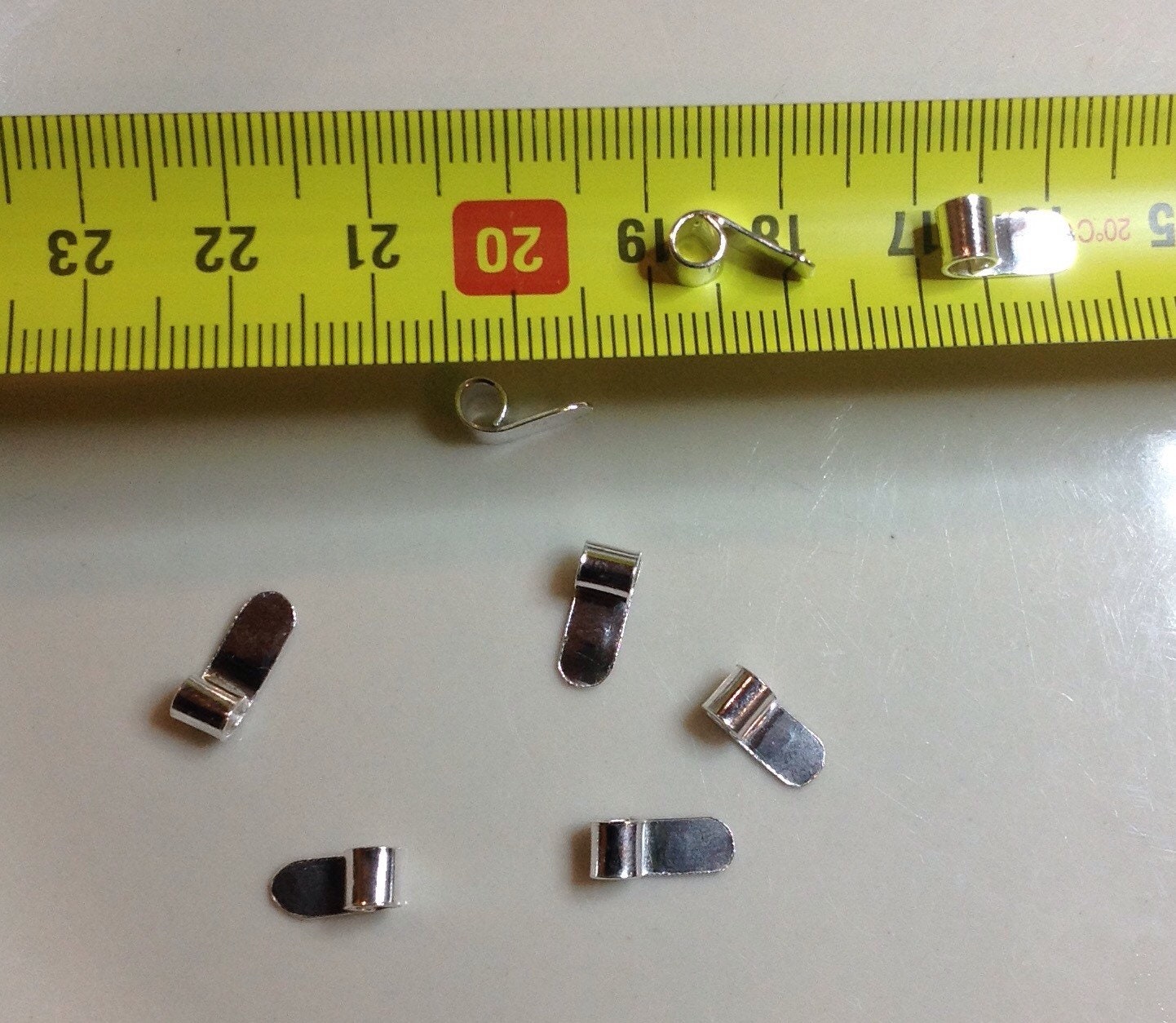 Small Sterling Silver Glue-on Scroll Bails 925 Silver Tube - Etsy