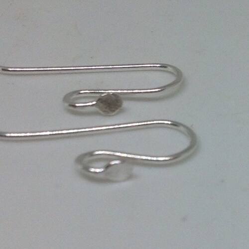 Ear Hooks Sterling Silver Large Hanging Loop Earring Wires - Etsy Australia