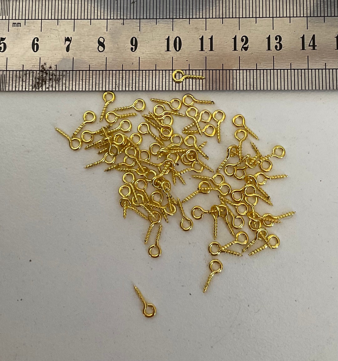 Gold Coloured Screw Eye Bails, 10mm, Free Postage! - Etsy