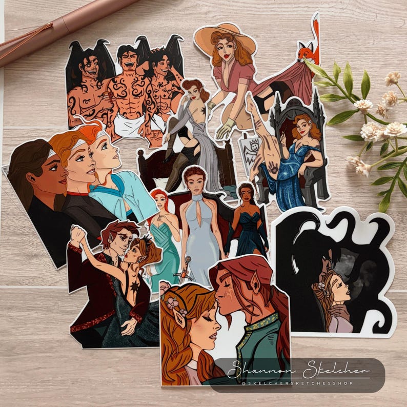 ACOTAR Sticker Bundles | Feyre Rhysand Nesta Cassian Azriel | Night ...