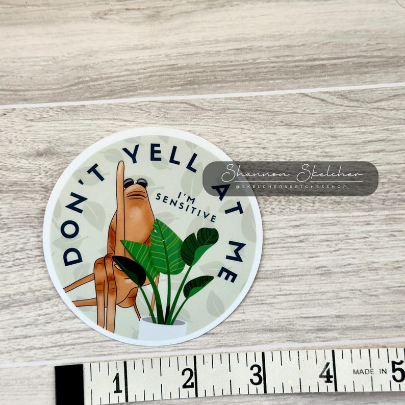 Marcus the Worm "don't Yell at Me" Sticker – Tiktok Inspired Original ...
