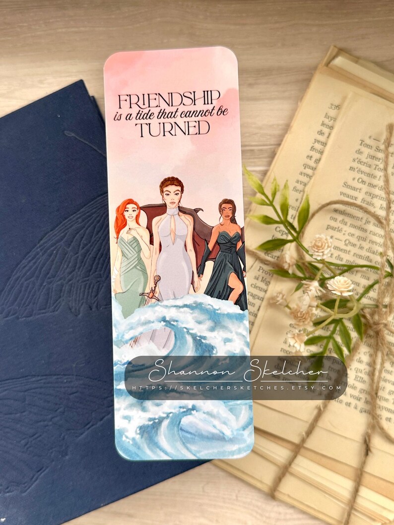 ACOTAR Inspired Valkyries in Waves Double-sided Laminated Bookmark ...