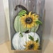 Fall Pumpkin Stack Painting With Sunflowers - Etsy