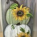 Fall Pumpkin Stack Painting With Sunflowers - Etsy