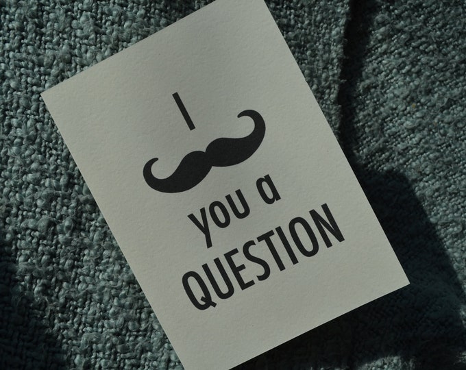 Customizable i must Ask You a Question Card - Etsy