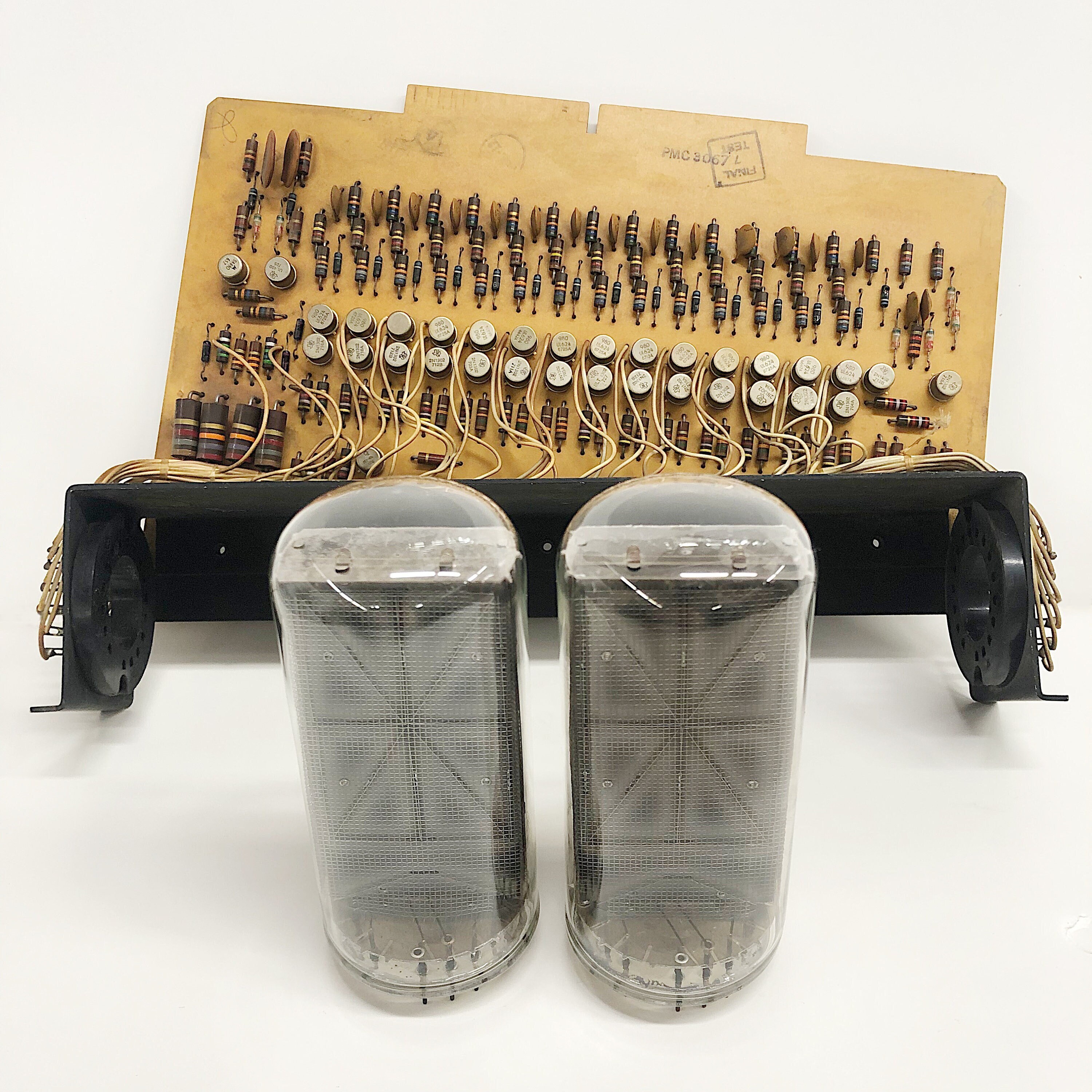 RARE Pair of Vintage Burroughs B-7971 B7971 Alphanumeric Nixie Tubes W ...