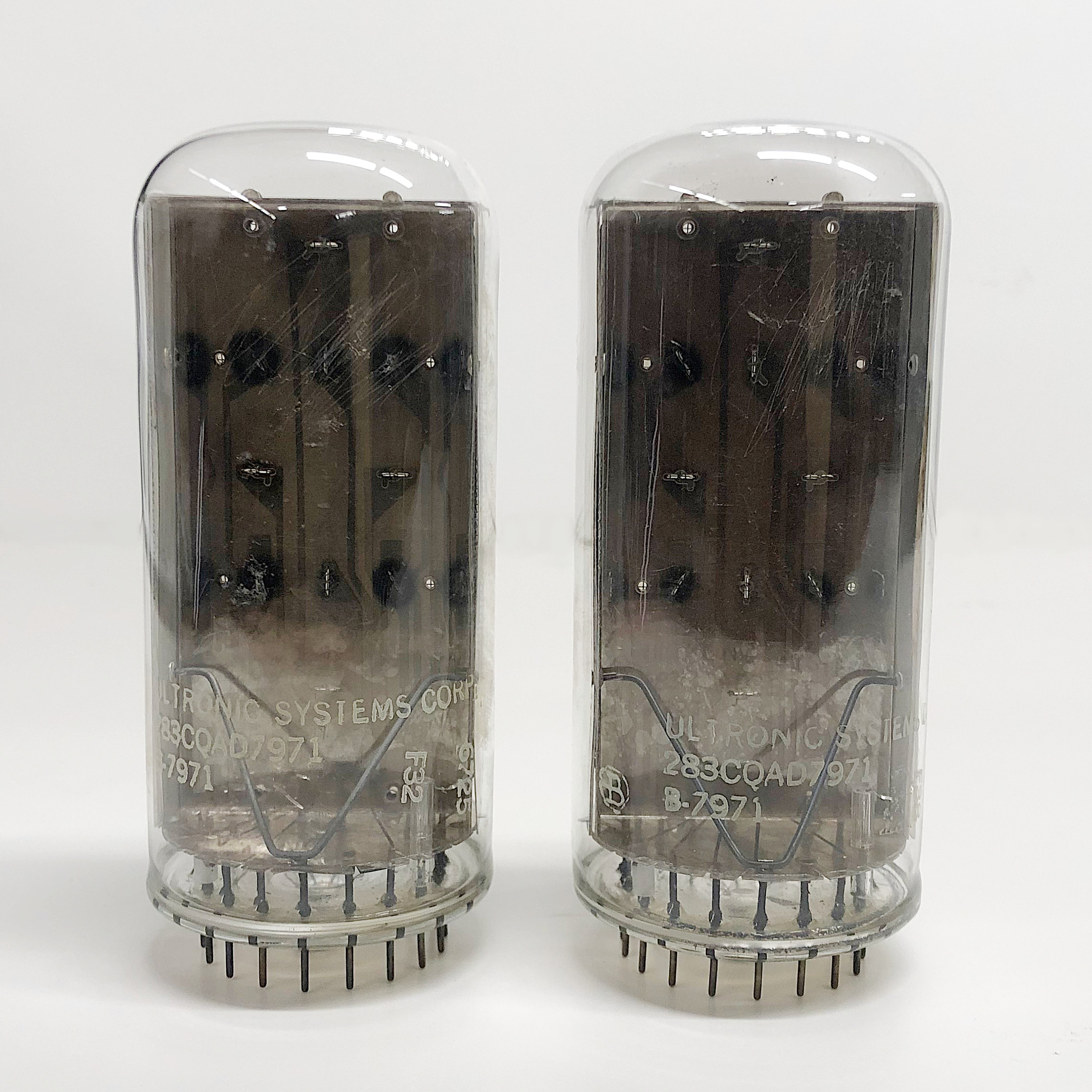 RARE Pair of Vintage Burroughs B-7971 B7971 Alphanumeric Nixie Tubes W ...