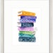 Stack of Books Art Print for Bookshelf Booktok Wall Art Gift for Friend ...