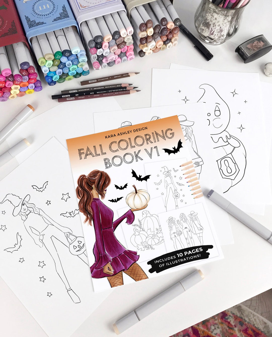 Fall Coloring Book Digital Download Print Out Coloring Book Digital ...