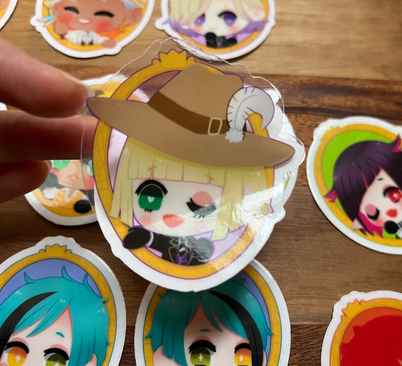Twst Wonderland Inspired Clear Stickers - Etsy