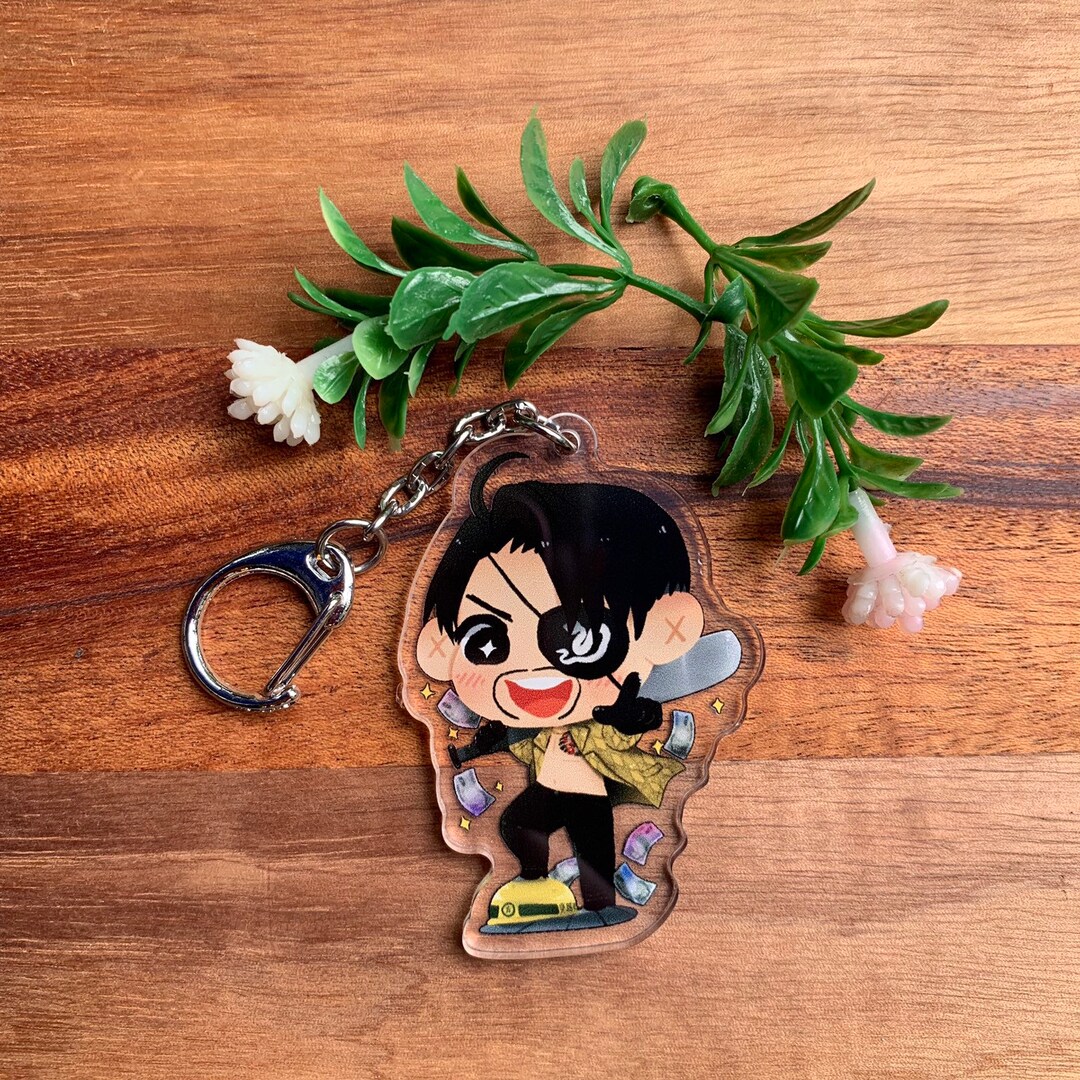 Yakuza Kiwami Majima Keychain Charm - Etsy