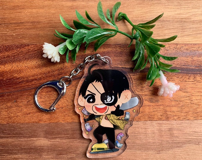 Yakuza Kiwami Majima Keychain Charm - Etsy