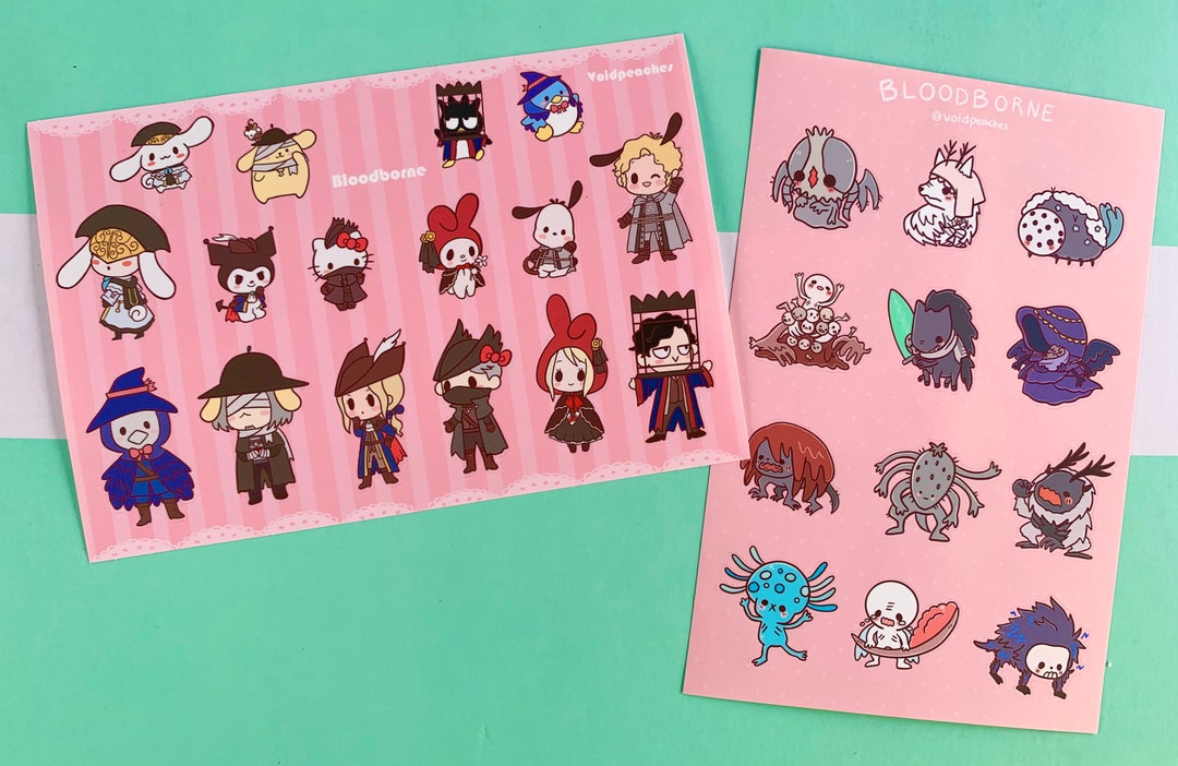New Design Bloodborne Sticker Sheets - Etsy