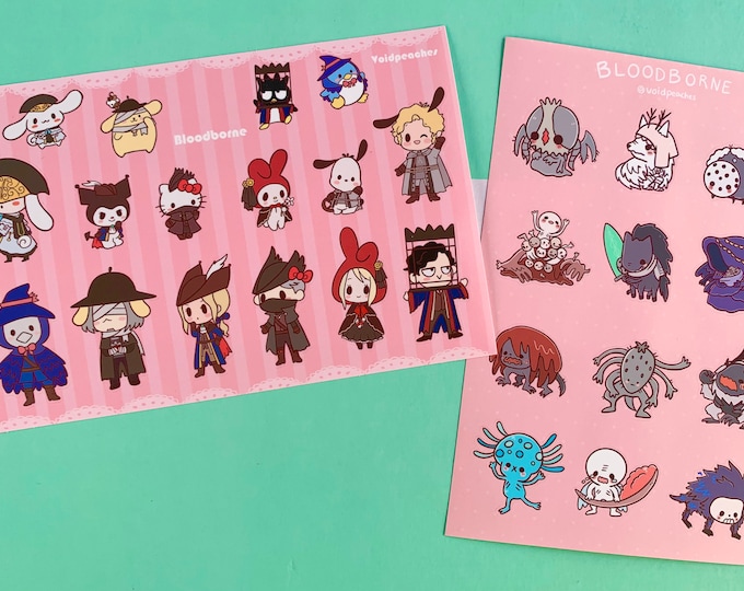 New Design! Bloodborne Sticker Sheets - Etsy