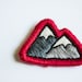 Hand Embroidered Mountain Patch - Nature Inspired Iron on Badge for ...