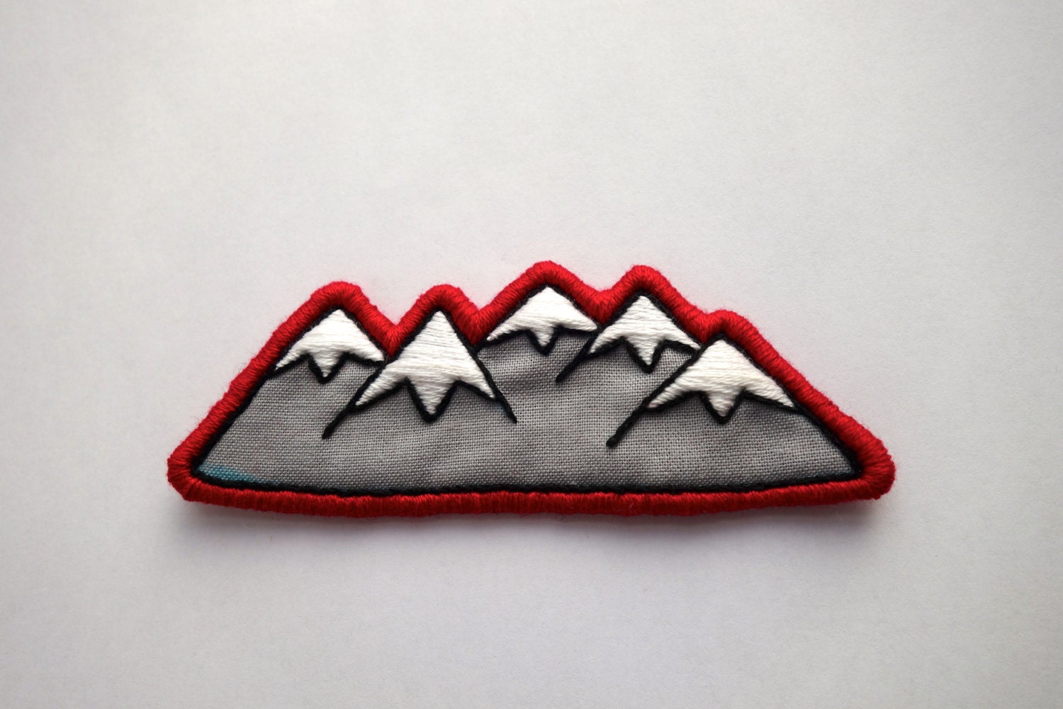 Bestickte Berg Patch große Gebirge Stickerei Skifahren | Etsy