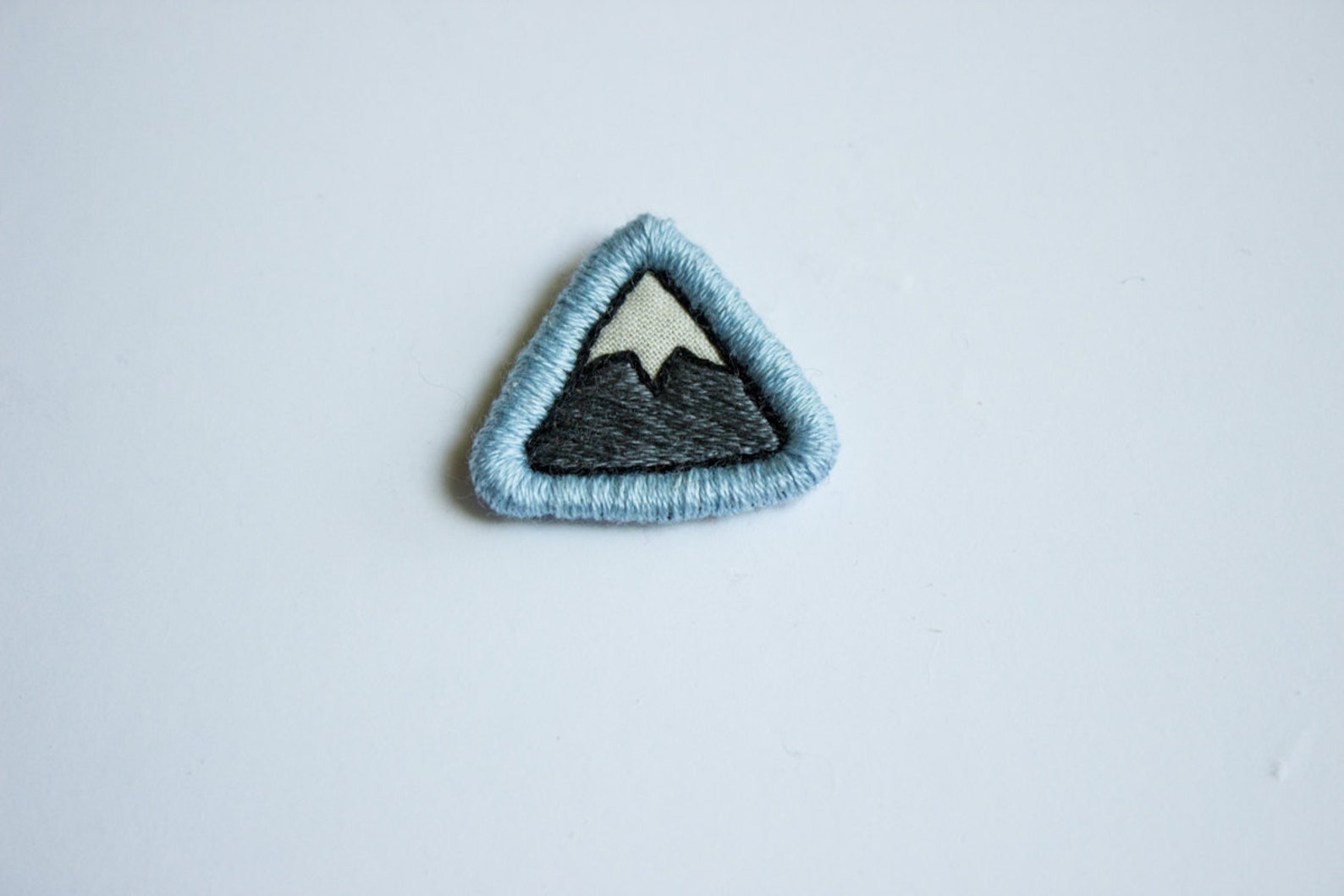 Embroidered Mountain Patch -small Blue Mountain - Etsy