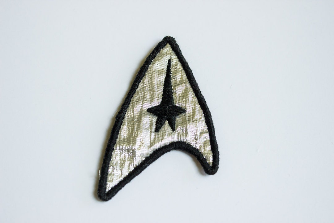 Star Trek Cosplay Embroidered Patch - Silver Starfleet Commander ...