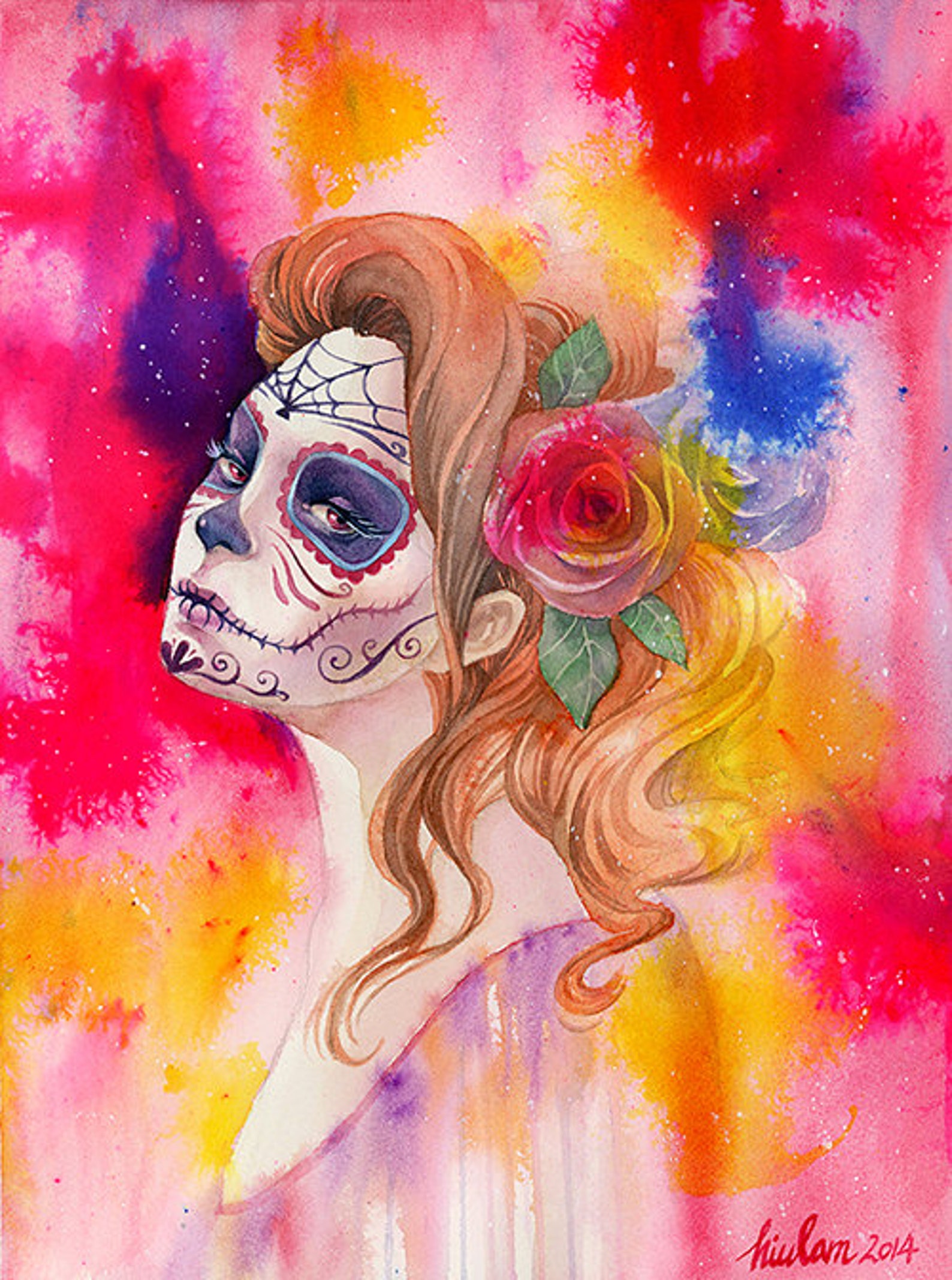 Custom Sugar Skull Painting Customize Your Own Day of the | Etsy