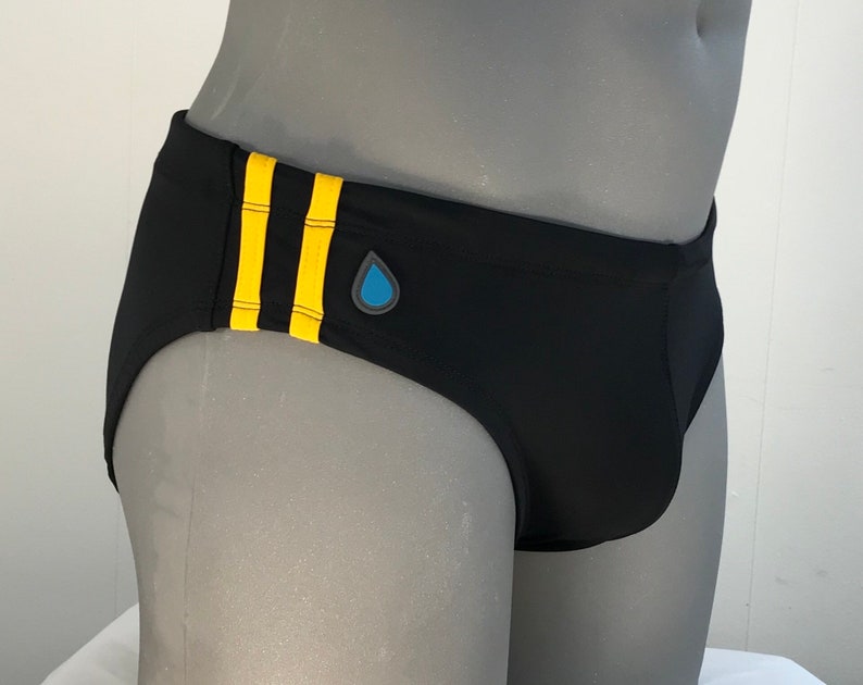 Racing Brief in Black and Gold - Etsy