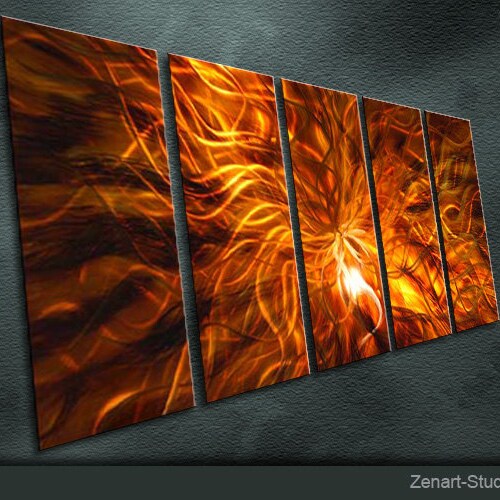 C07 Original Shining Metal Wall Art Modern Abstract Painting - Etsy