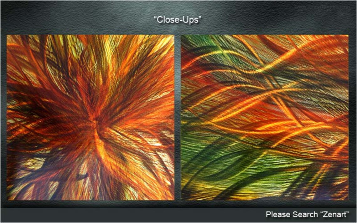 C07 Original Shining Metal Wall Art Modern Abstract Painting - Etsy