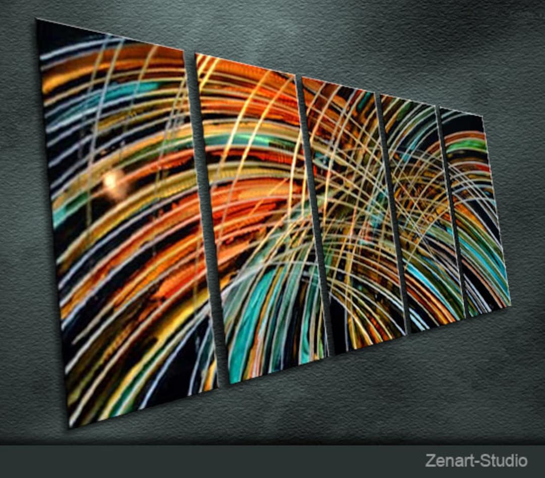 D24 Original Metal Wall Art Modren Painting Sculpture Indoor Outdoor ...
