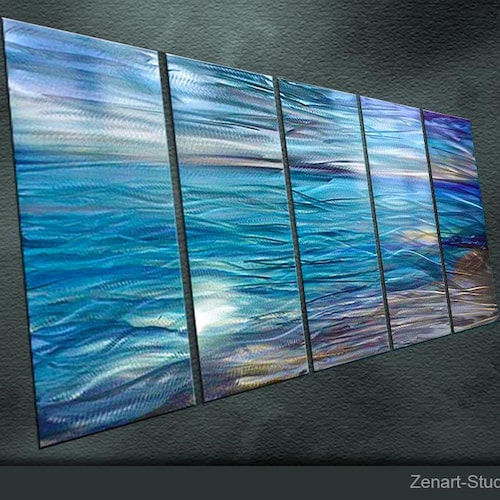 C07 Original Shining Metal Wall Art Modern Abstract Painting - Etsy