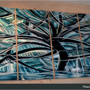 B11 Original Bright Metal Wall Art Modern Abstract Painting Sculpture ...