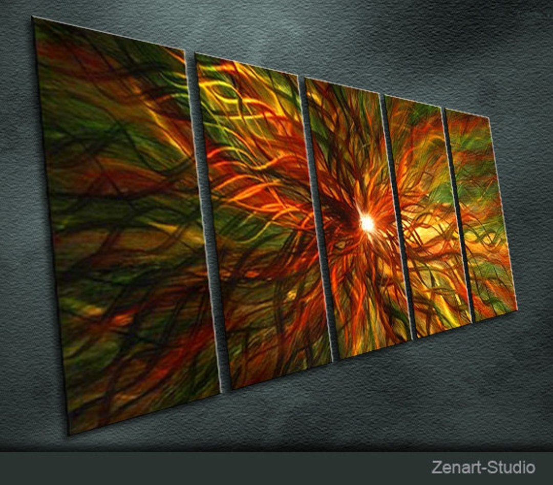 C07 Original Shining Metal Wall Art Modern Abstract Painting Sculpture ...