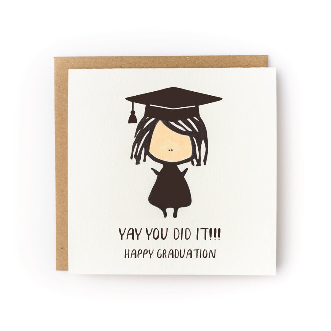 Happy Graduation Letterpressed Graduation Card - Etsy
