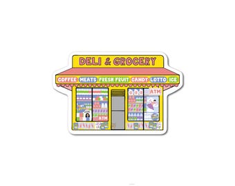 Bodega Cat Vinyl Sticker: 4.5" NYC Coffee Cup Design - Etsy